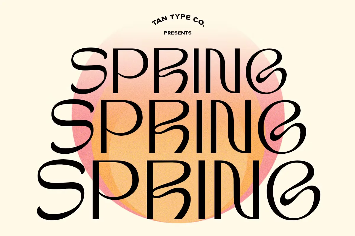 Tan - Spring Font Family Free Download - Fontfreebie