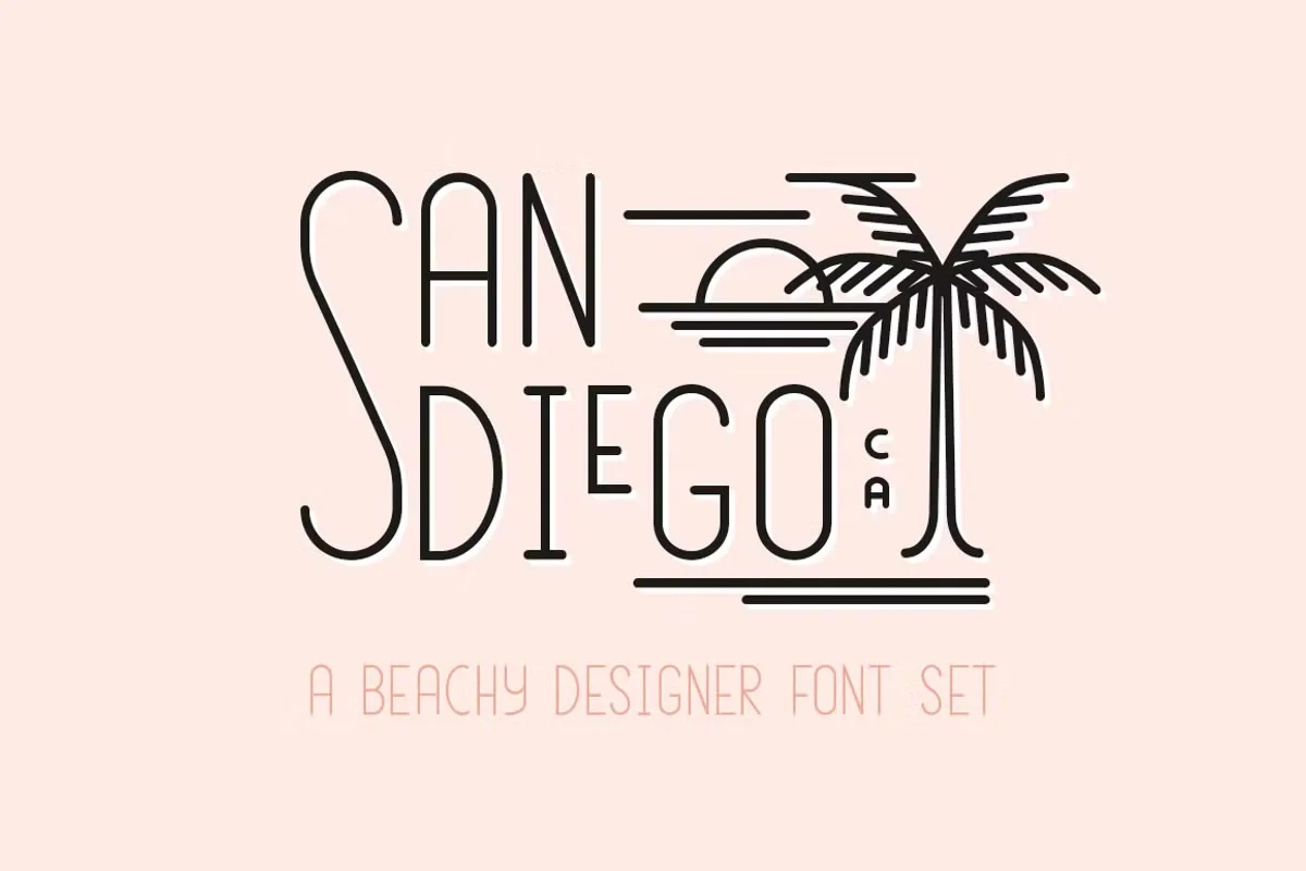 Download San Diego Font Family Free | Free Sans Serif Fonts